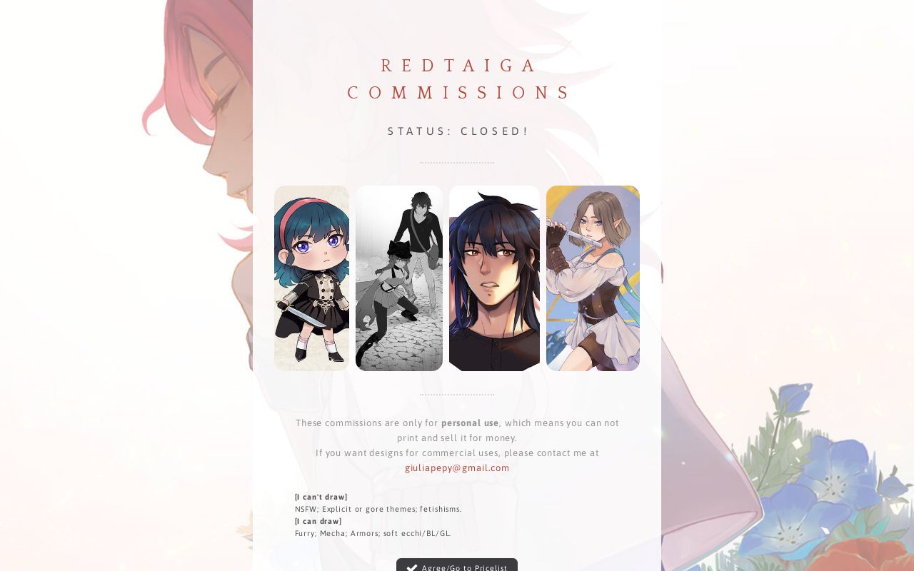 RedTaiga commissions